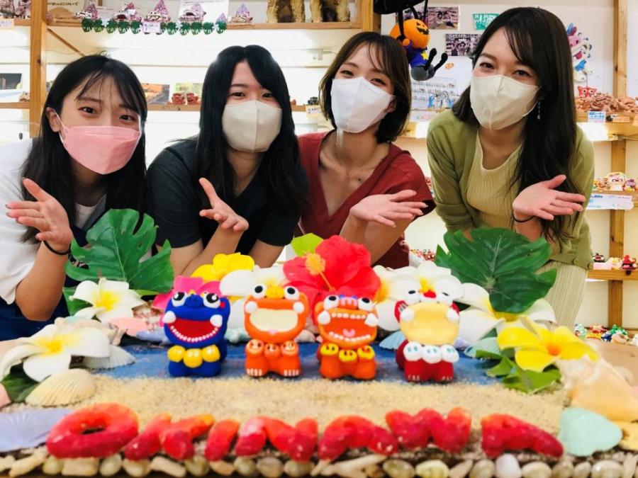 自分らしく作れました沖縄アート体験 美ら風株式会社ハッピー 沖縄 体験で旅をハッピーに