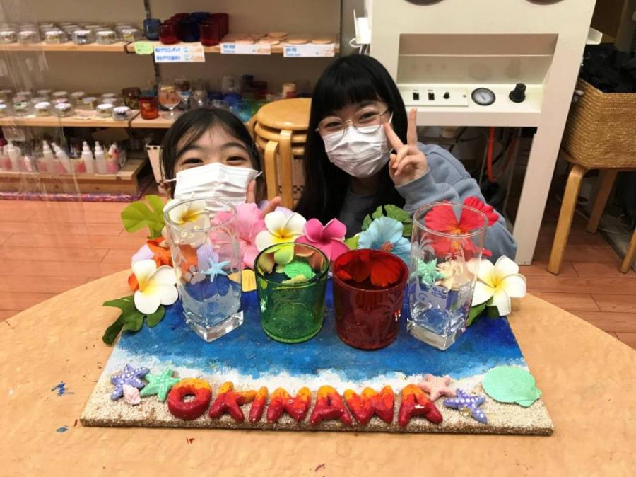 とっても楽しかったです沖縄アート体験 美ら風株式会社ハッピー 沖縄 体験で旅をハッピーに