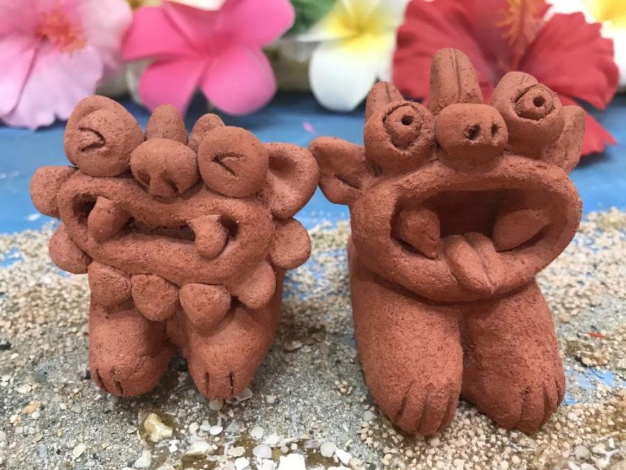 素焼きシーサー作り沖縄アート体験 美ら風株式会社ハッピー 沖縄 体験で旅をハッピーに